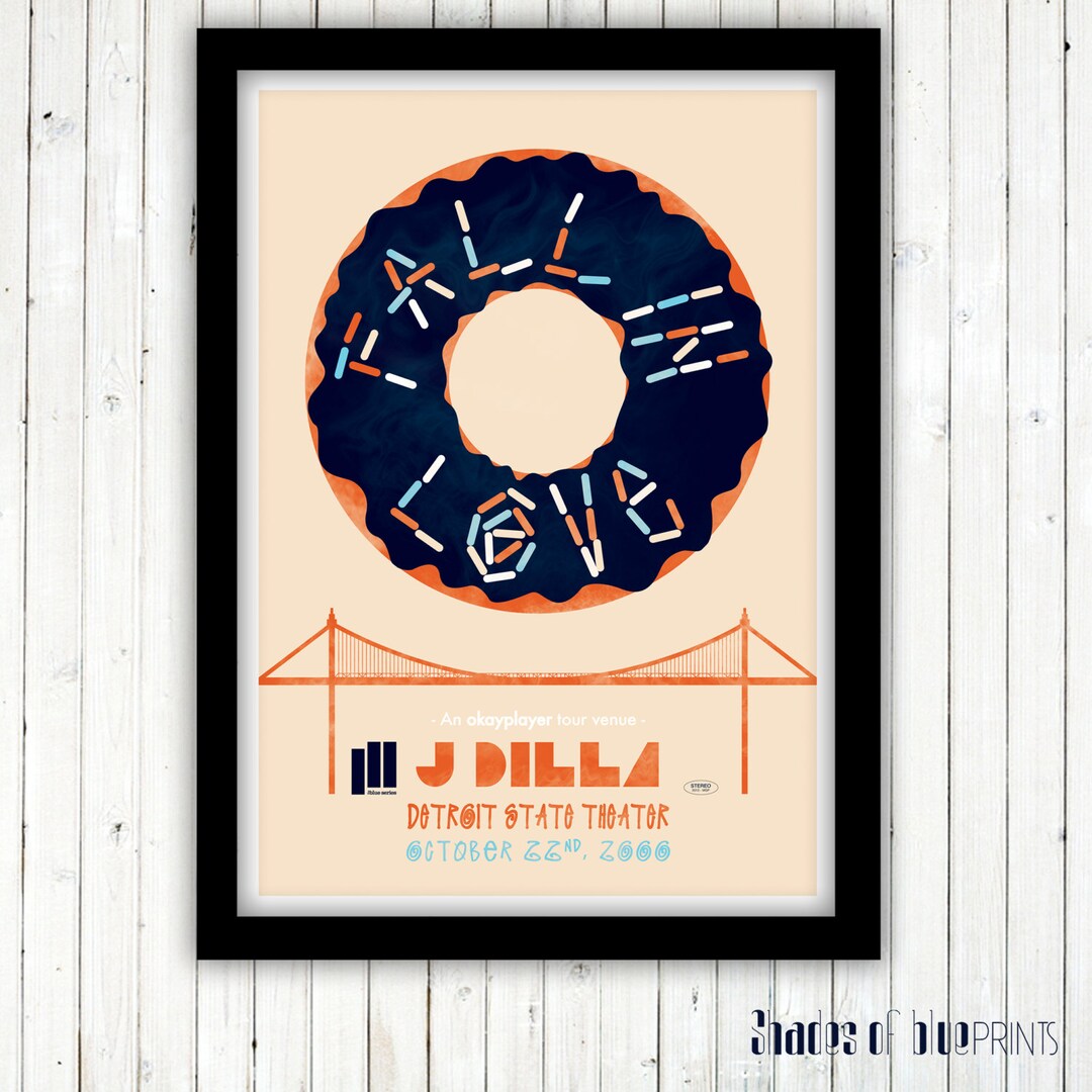 J Dilla slum Village Poster Okayplayer Tour Detroit, April 2000 Giclée ...