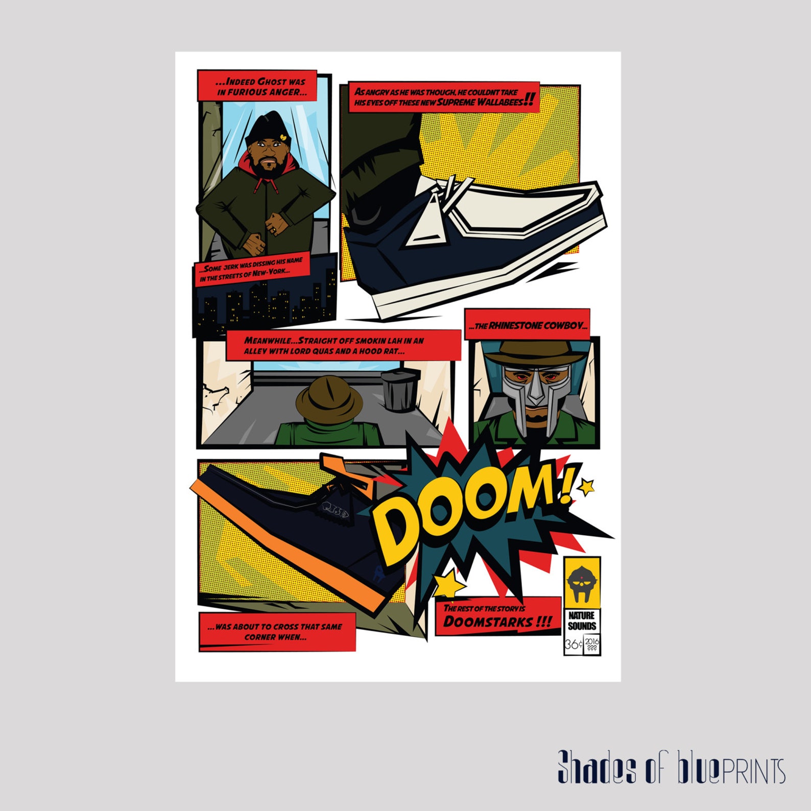 MF Doom & Ghostface Killah Are DOOMSTARKS Giclée Print 2016 - Etsy