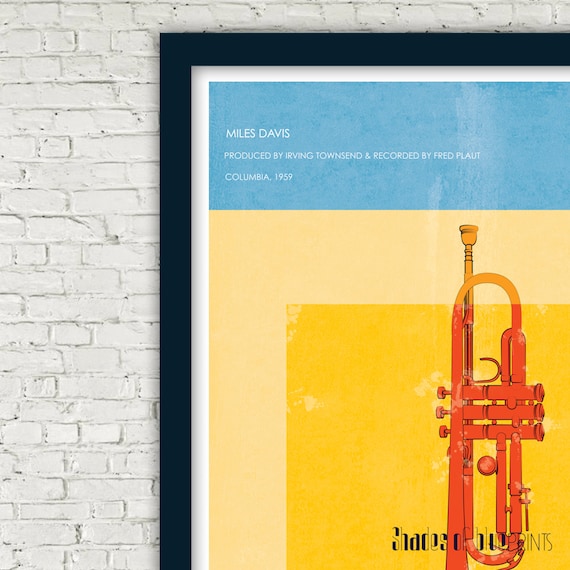 Miles Davis Poster Kind Of Blue