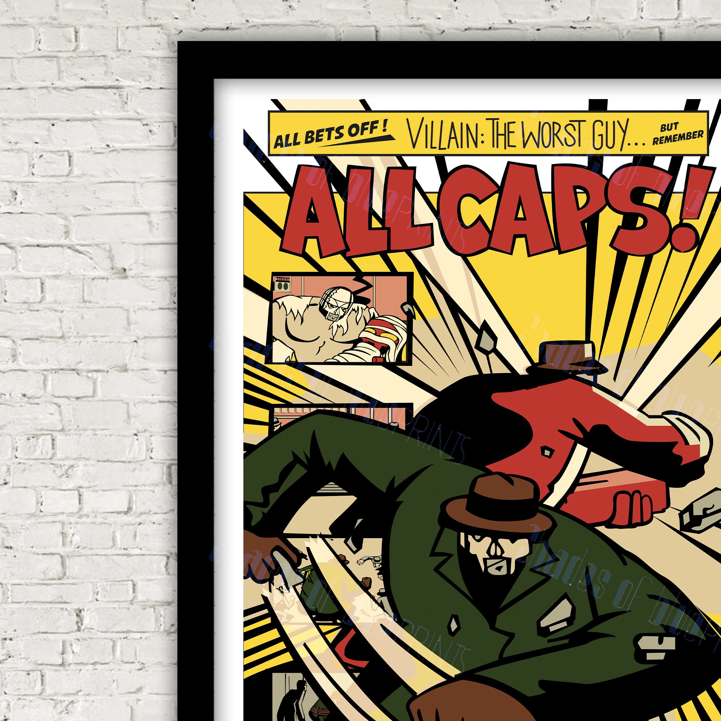 MF Doom & Madlib Are Madvillain ALL CAPS Giclée Print - Etsy Canada