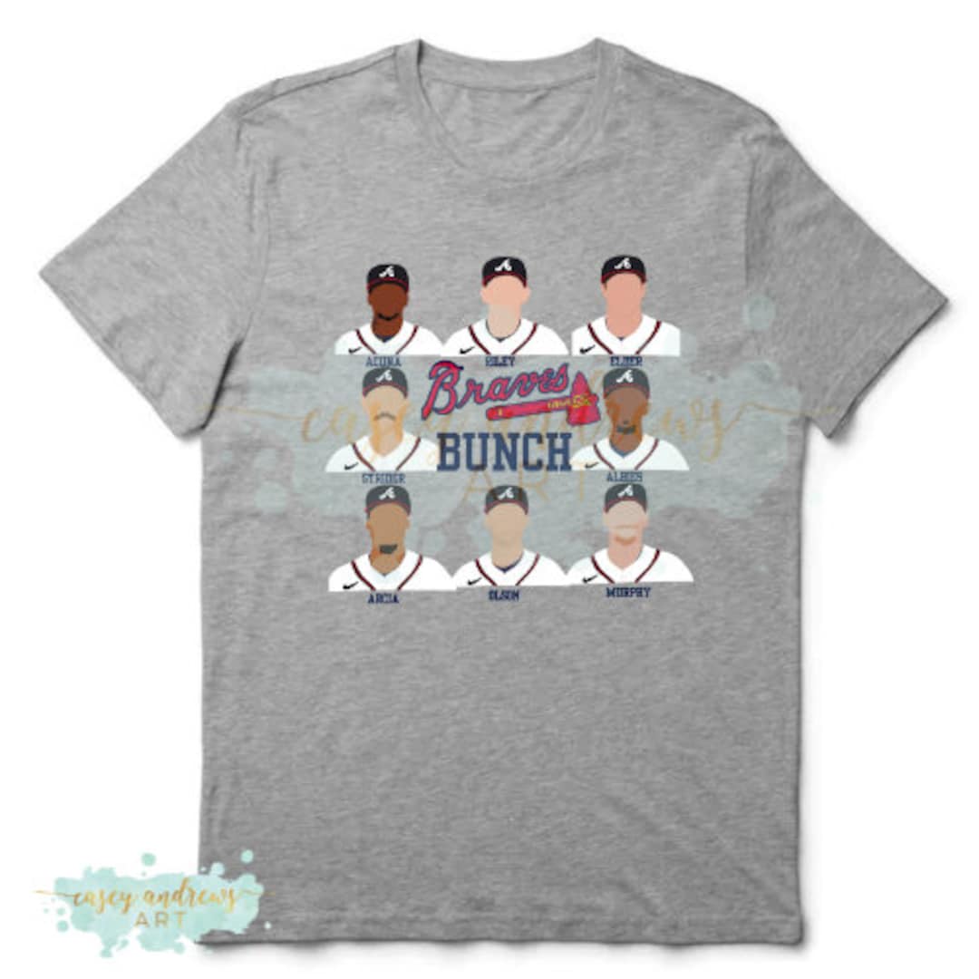 Atlanta All Stars (braves Bunch) (acuna) (basball) (98 Braves) (atlanta ...
