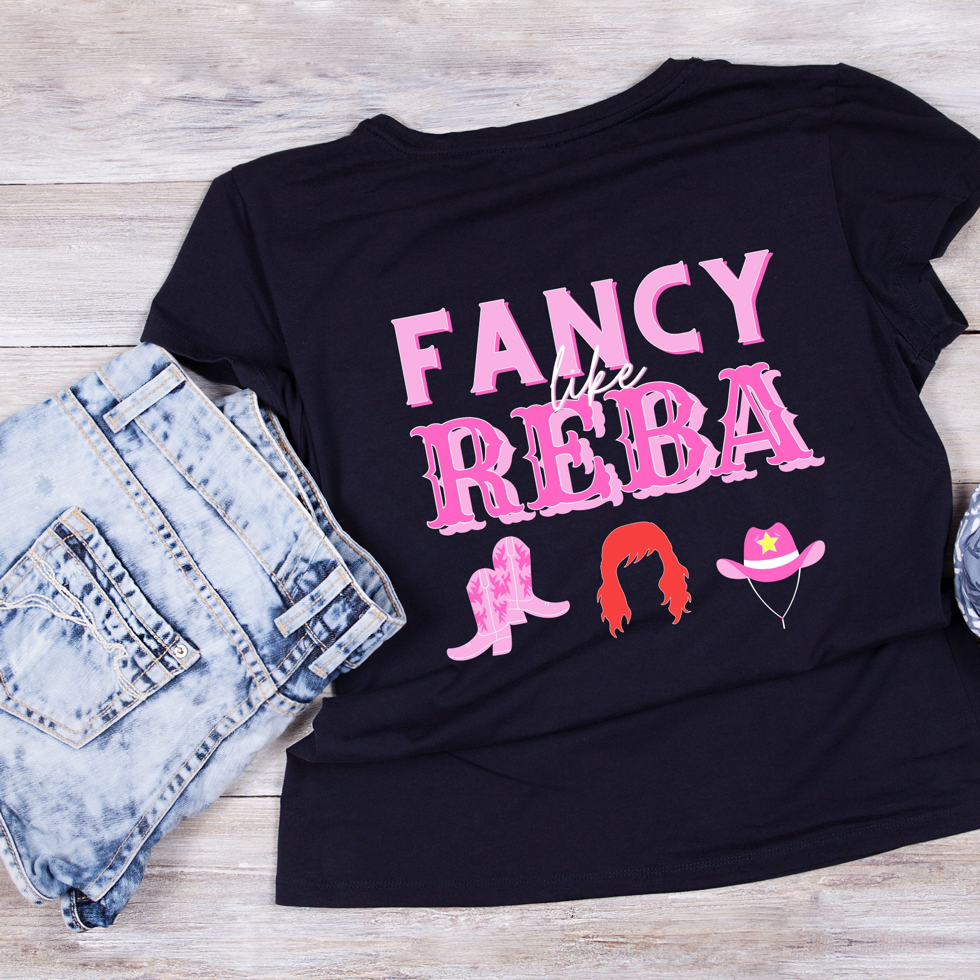 Fancy Like Reba western Aesthetic Shirtcountry Music Shirtrebadigital ...