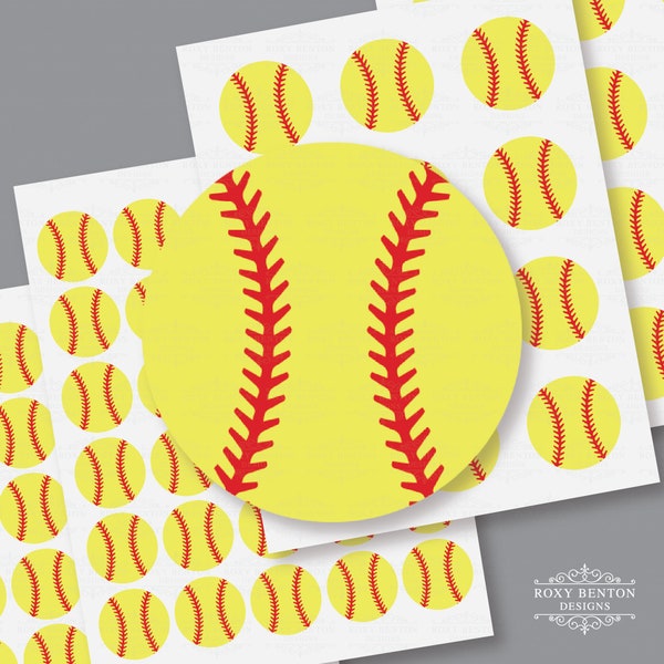 Softball Sticker Sheet - Etsy