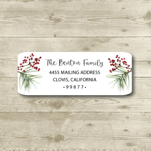 Watercolor Forest Trees Return Address Labels Personalized - Etsy