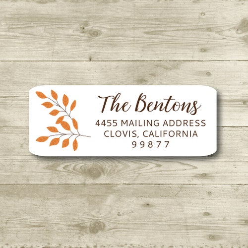 Modern Address Stickers With Script Lettering Set of 40 | Etsy