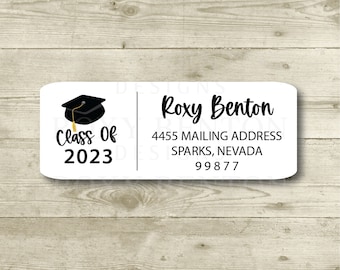 Graduation Return Address Labels Class of 2023 Label - Etsy