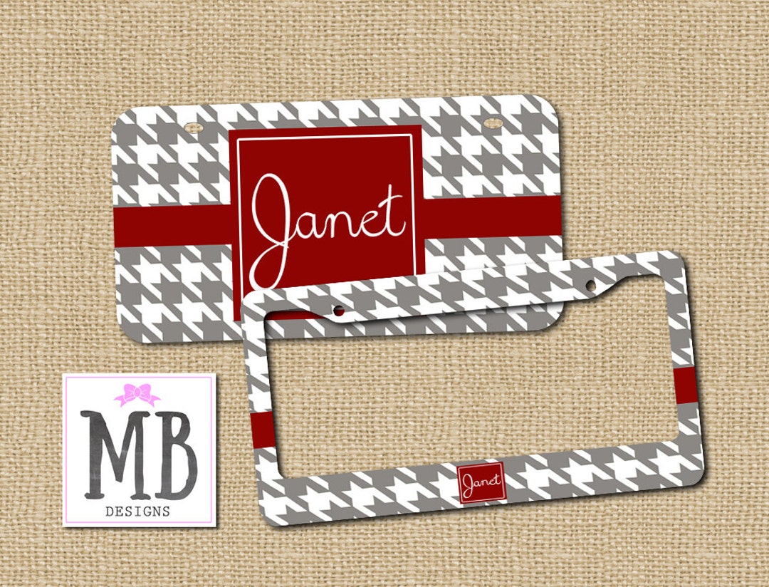 Monogram License, License Plate, Personalized License, Monogram License ...