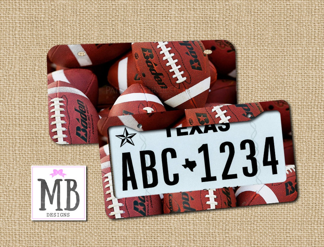License Plate, Football, Football Gift, Gift for Him, Guy Gift, College ...