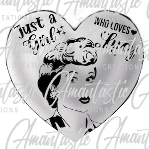 I Love Lucy Digital Design, I Love Lucy Decal, Just a Girl Design ...