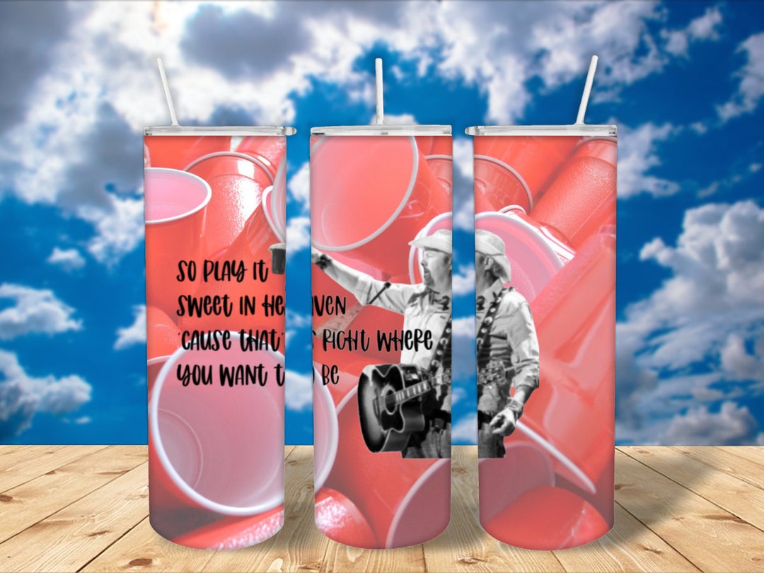 Toby Keith Memorial Wrap, Toby Keith Tumbler, Digital Design ...