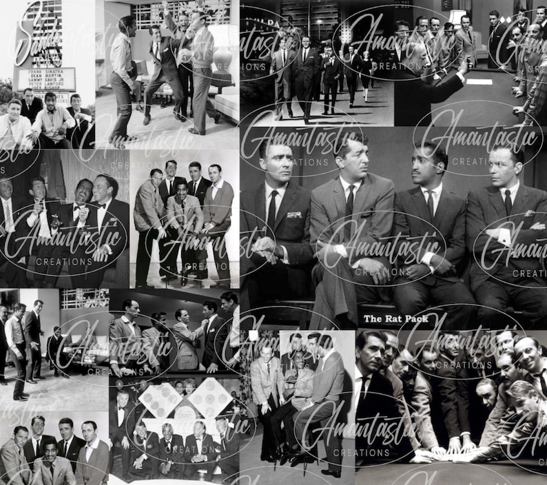 Rat Pack Tumbler Wrap, American Gangster Sublimation Design (digital ...