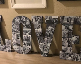 Photo Collage Letter | Etsy