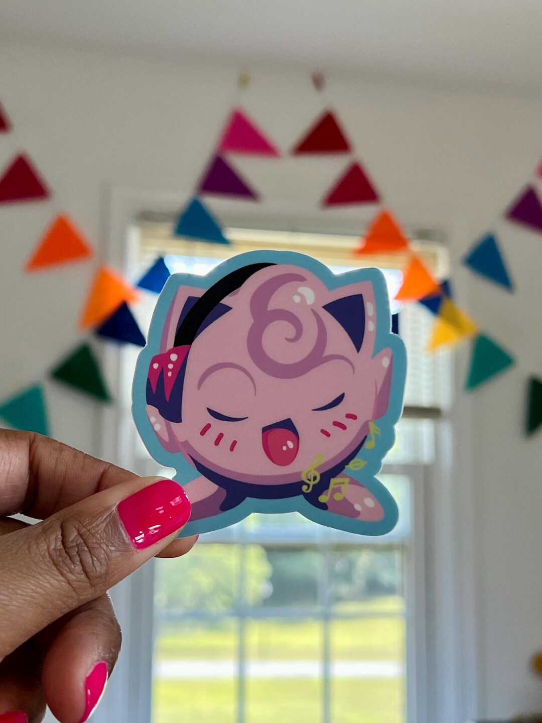 Jigglypuff Pokemon Laptop Decal Hydroflask Sticker Anime - Etsy