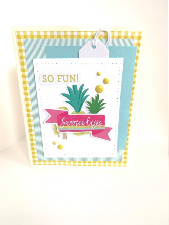 Handmade Summer Fun Greeting Card | Etsy