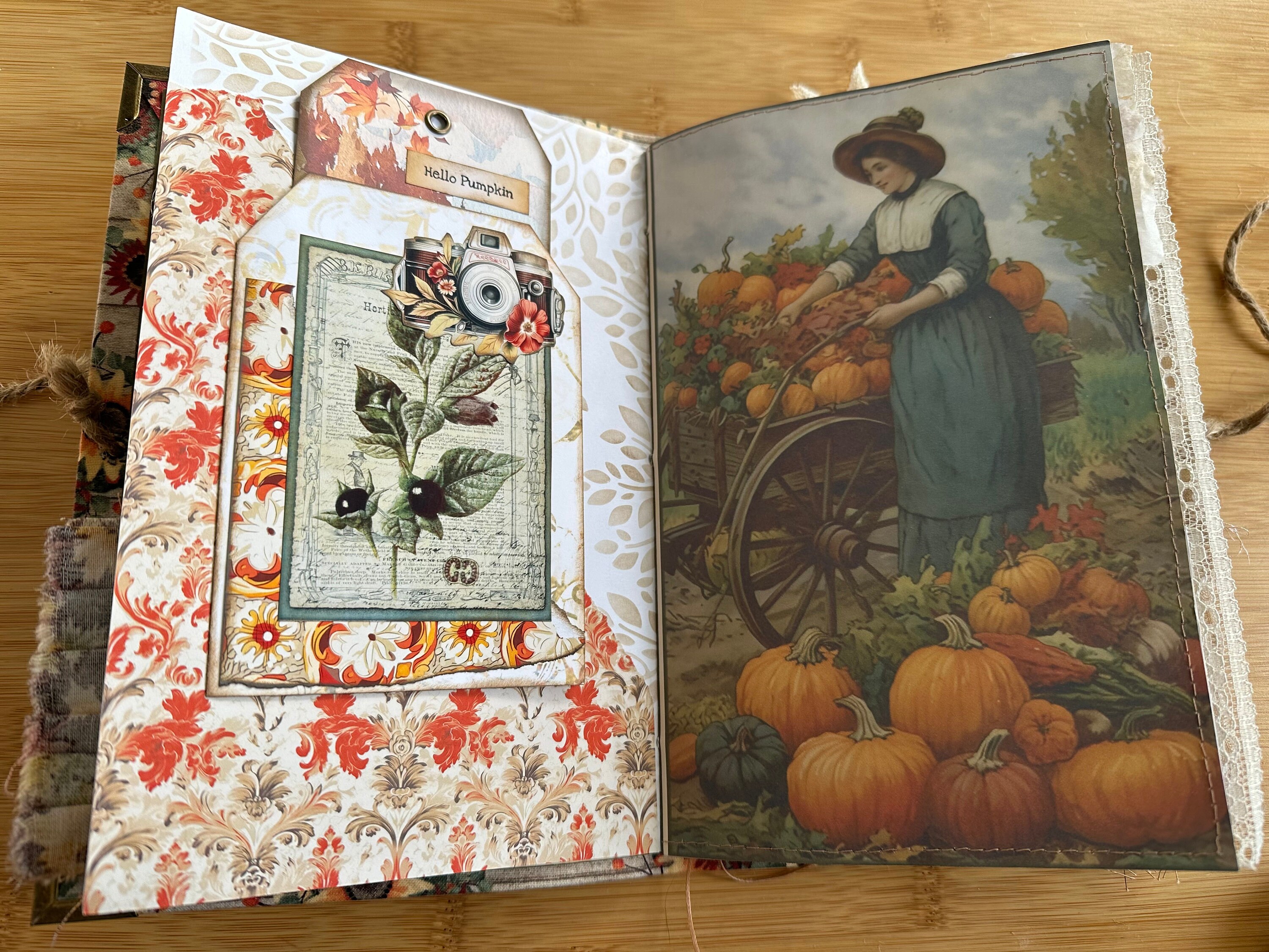 Beautiful Handmade Autumn Junk Journal/scrapbook/photo Album/memory ...