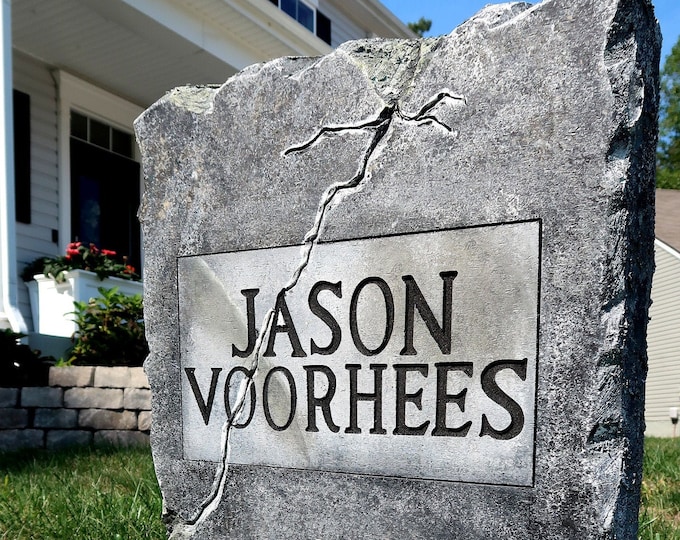 Jason Voorhees Friday the 13th Tombstone Halloween Prop Life - Etsy