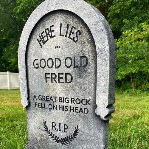 Good Old Fred Halloween Tombstone - Etsy