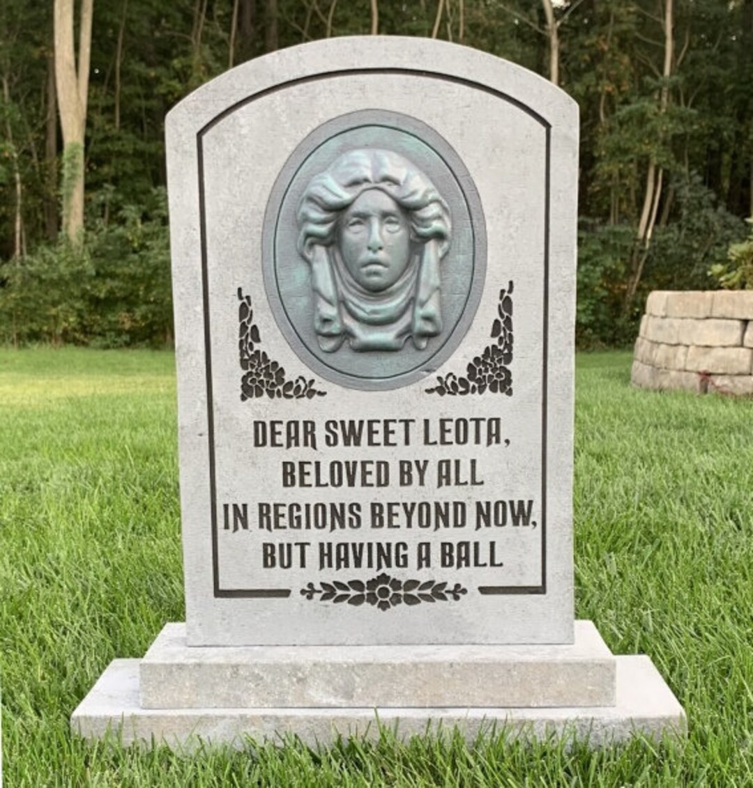 Madame Leota Halloween Haunted Mansion Tombstone - Etsy