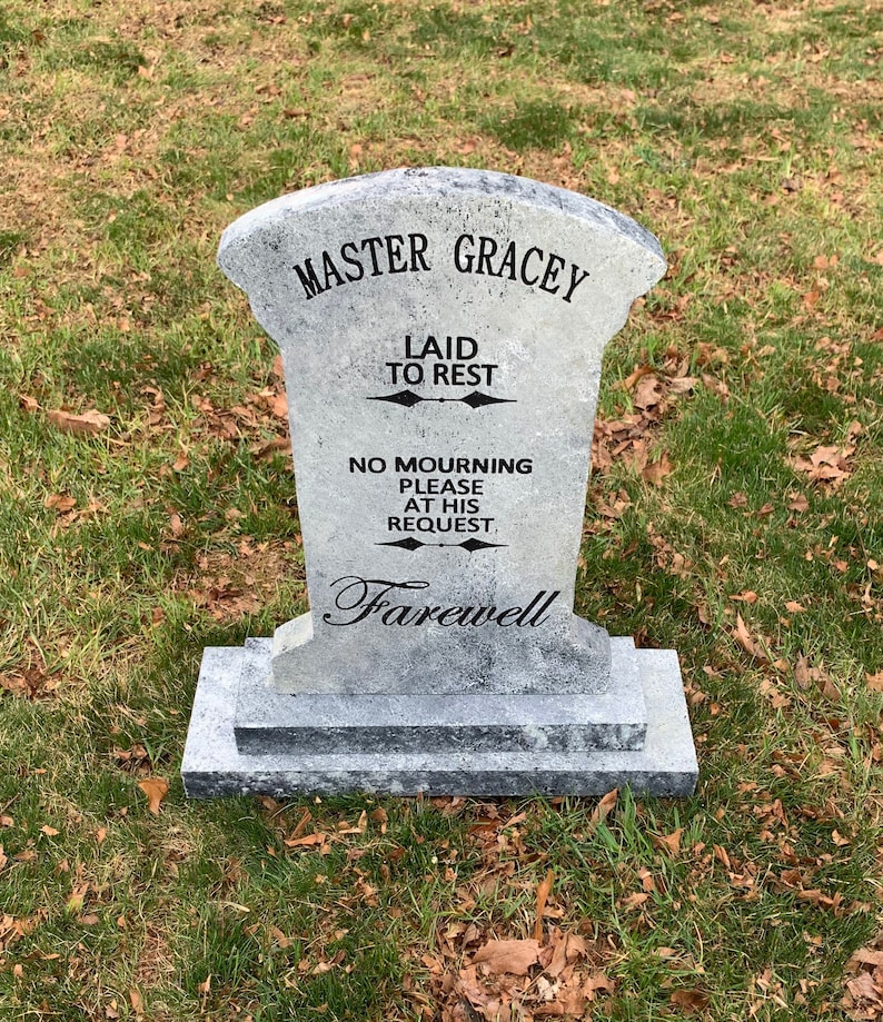 Haunted Mansion Farewell Master Gracey Halloween Tombstone - Etsy Canada
