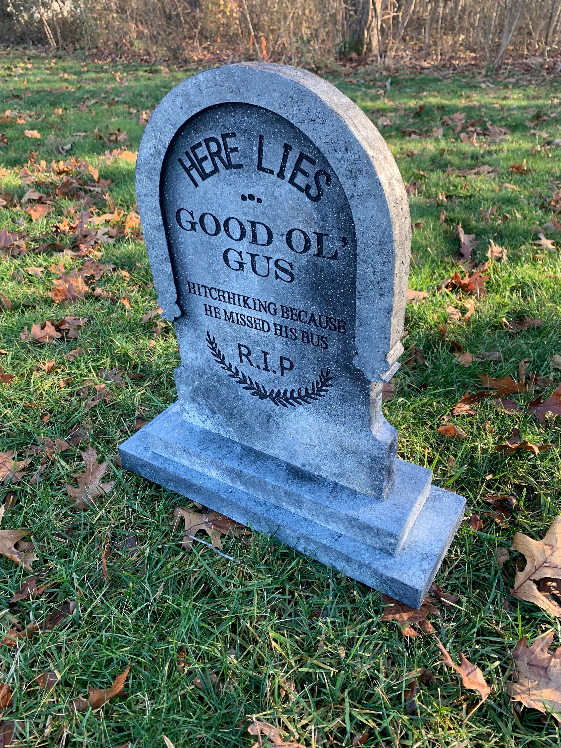 Good 'ol Gus Haunted Mansion Hitchhiking Ghosts Halloween Tombstone ...