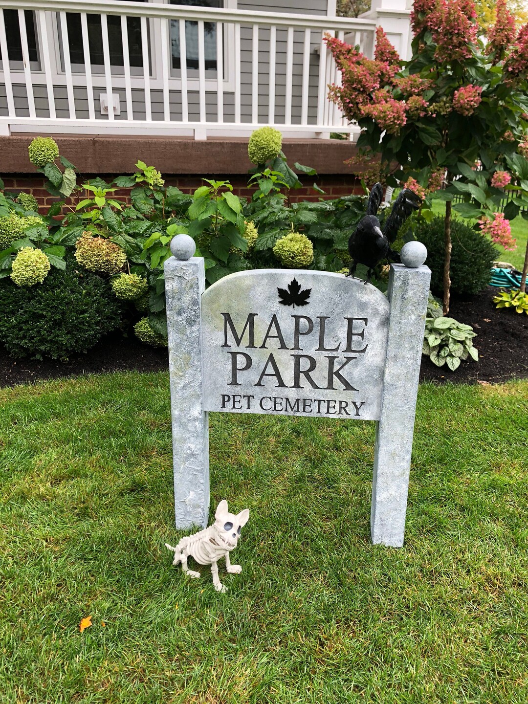 Custom Cemetery Sign Halloween Prop CUSTOMIZE IT Cemetery Haunted House ...