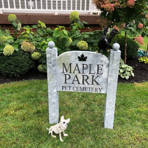 Custom Cemetery Sign Halloween Prop CUSTOMIZE IT Cemetery | Etsy