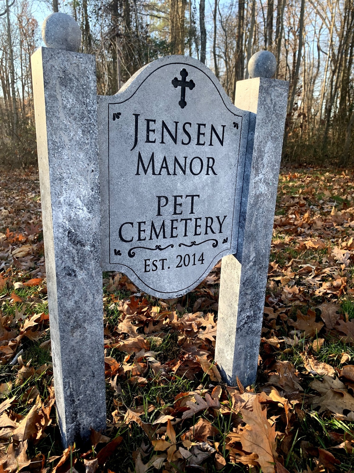 Custom Cemetery Sign Halloween Prop CUSTOMIZE IT Cemetery | Etsy
