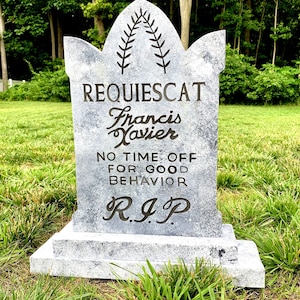 Francis Xavier Tombstone: 28" Haunted Mansion Halloween Prop - Etsy