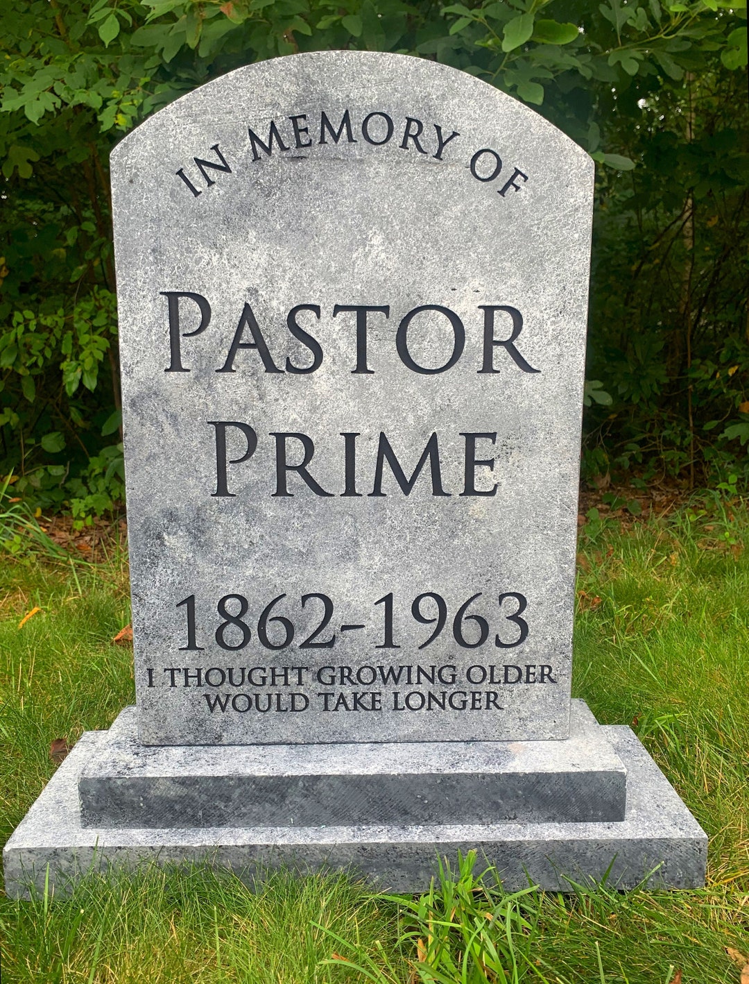 Pastor Prime Halloween Tombstone Yard Prop - Etsy