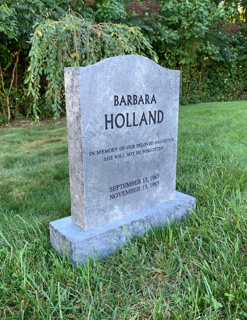 Barbara Holland Barb Stranger Things Tombstone Headstone Halloween Prop ...