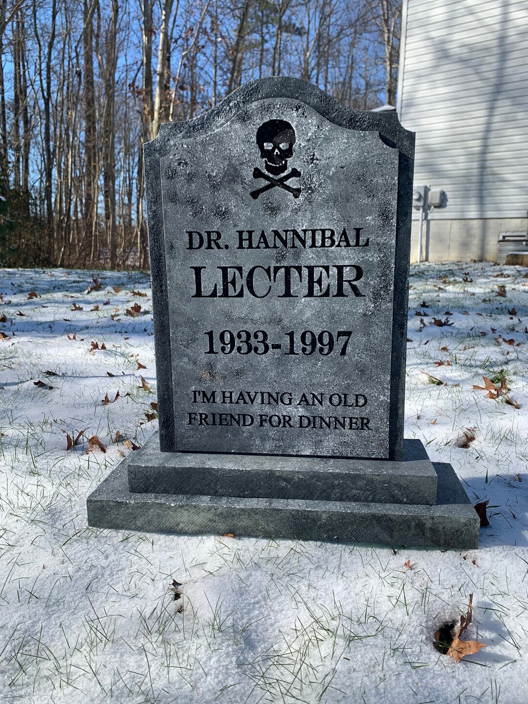 Hannibal Lecter Tombstone: Halloween Prop Grave Marker - Etsy