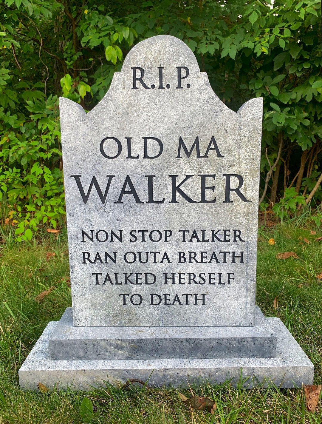 Old Ma' Walker Tombstone Halloween Yard Prop - Etsy