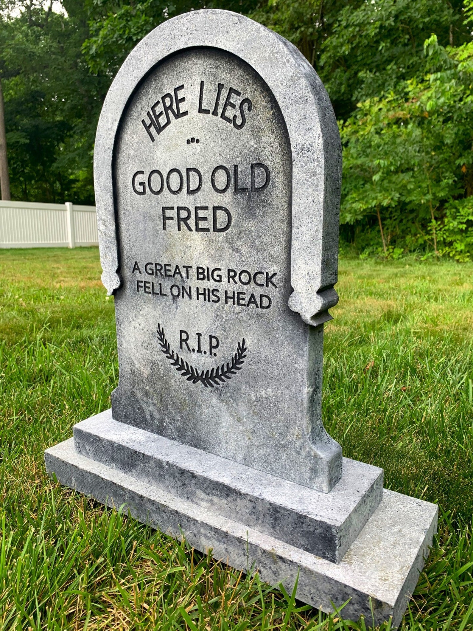 Good Old Fred Halloween Tombstone - Etsy