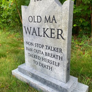 Old Ma' Walker Tombstone Halloween Yard Prop - Etsy