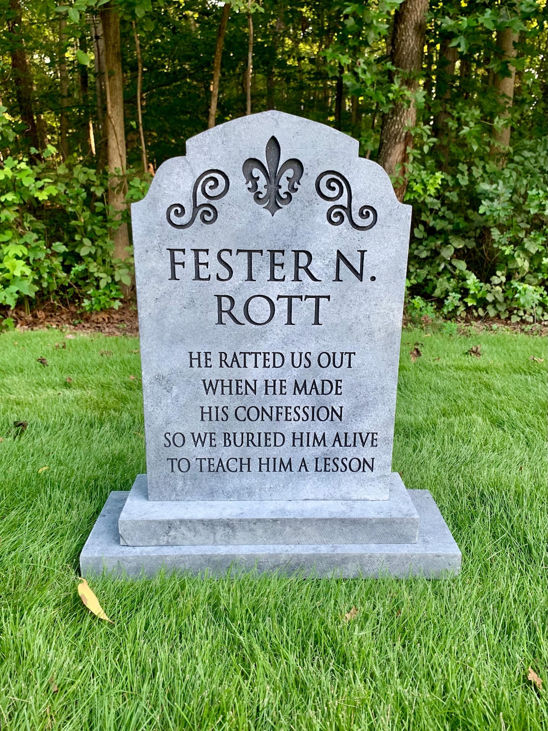 Fester N. Rott Funny Halloween Tombstone Headstone Yard Decoration - Etsy