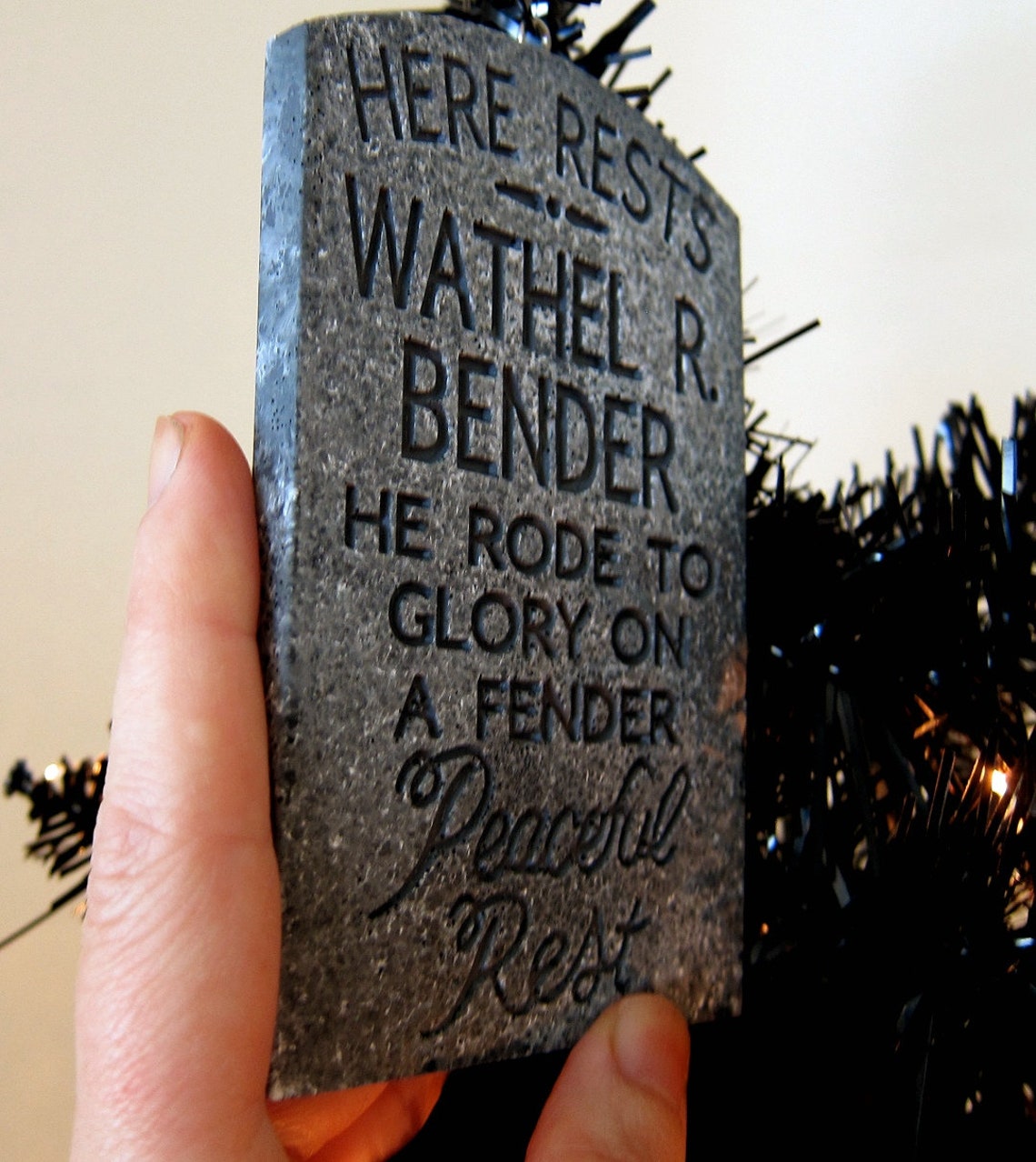 Wathel R. Bender Haunted Mansion Mini Ornament Magnet Tombstone ...