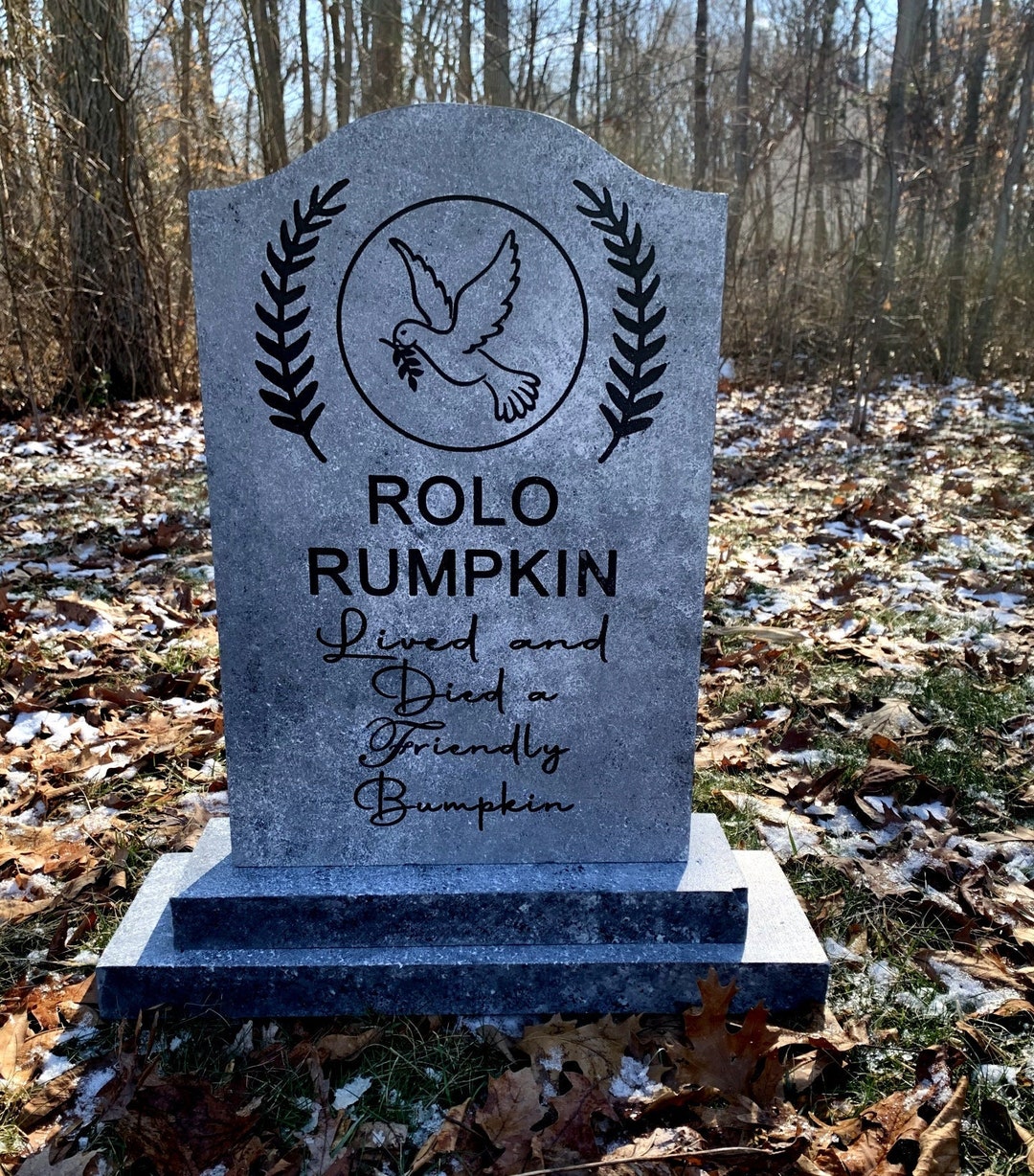 Rolo Rumpkin Friendly Bumpkin Haunted Mansion Halloween Tombstone - Etsy