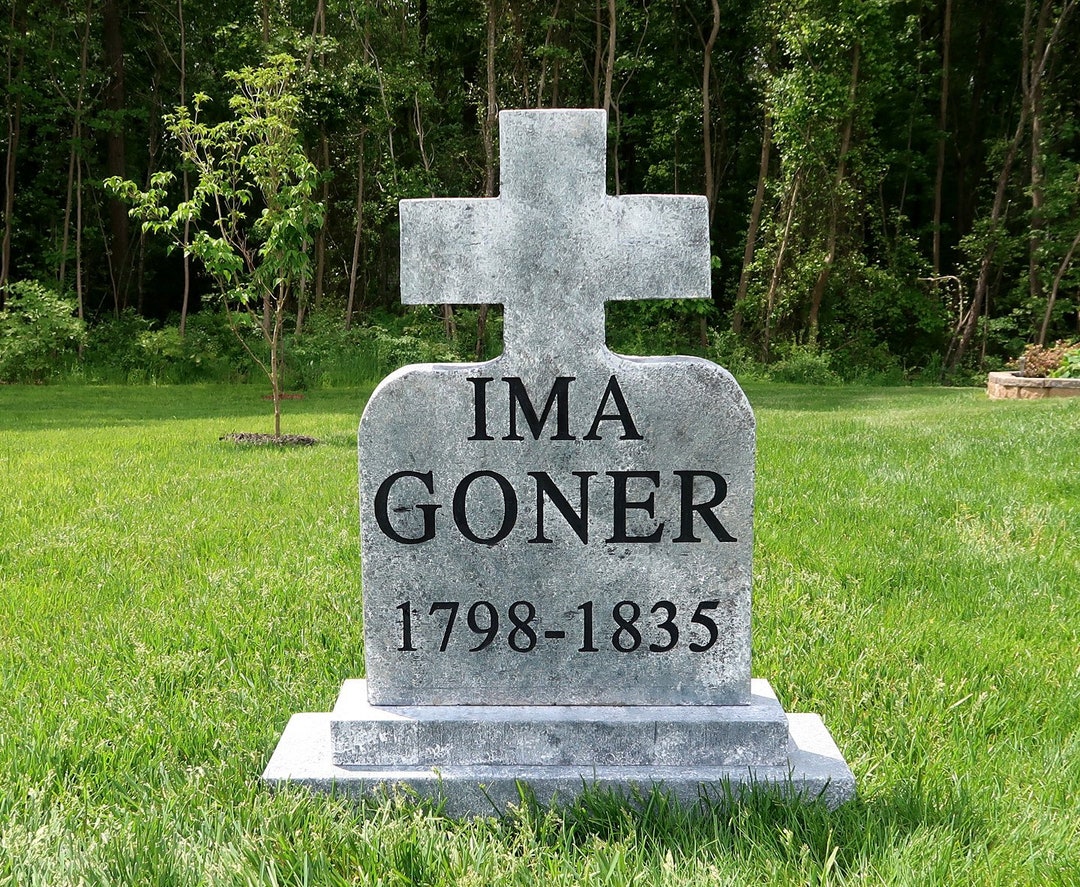 IMA GONER Silly Clever Halloween Tombstone Yard Prop - Etsy