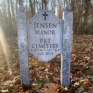 Custom Cemetery Sign Halloween Prop CUSTOMIZE IT Cemetery Haunted House ...