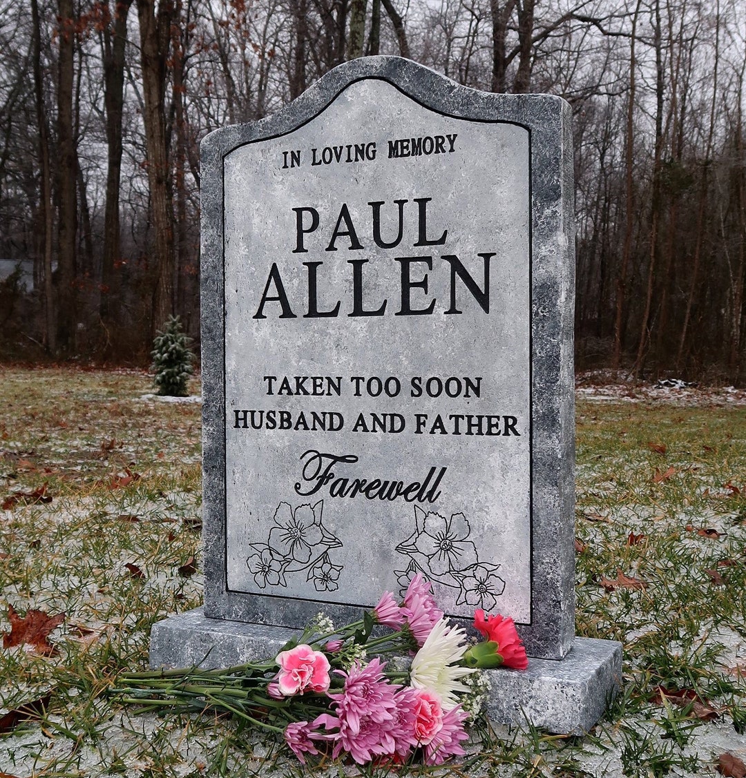 Custom Modern Tombstone Halloween Prop for Your Event or Movie - Etsy