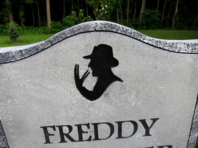 Freddy Krueger Nightmare on Elm Street Halloween Tombstone Prop Life ...