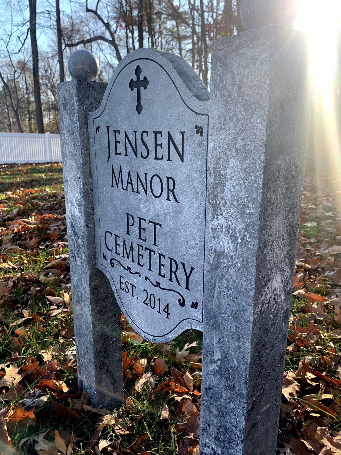Custom Cemetery Sign Halloween Prop CUSTOMIZE IT Cemetery | Etsy