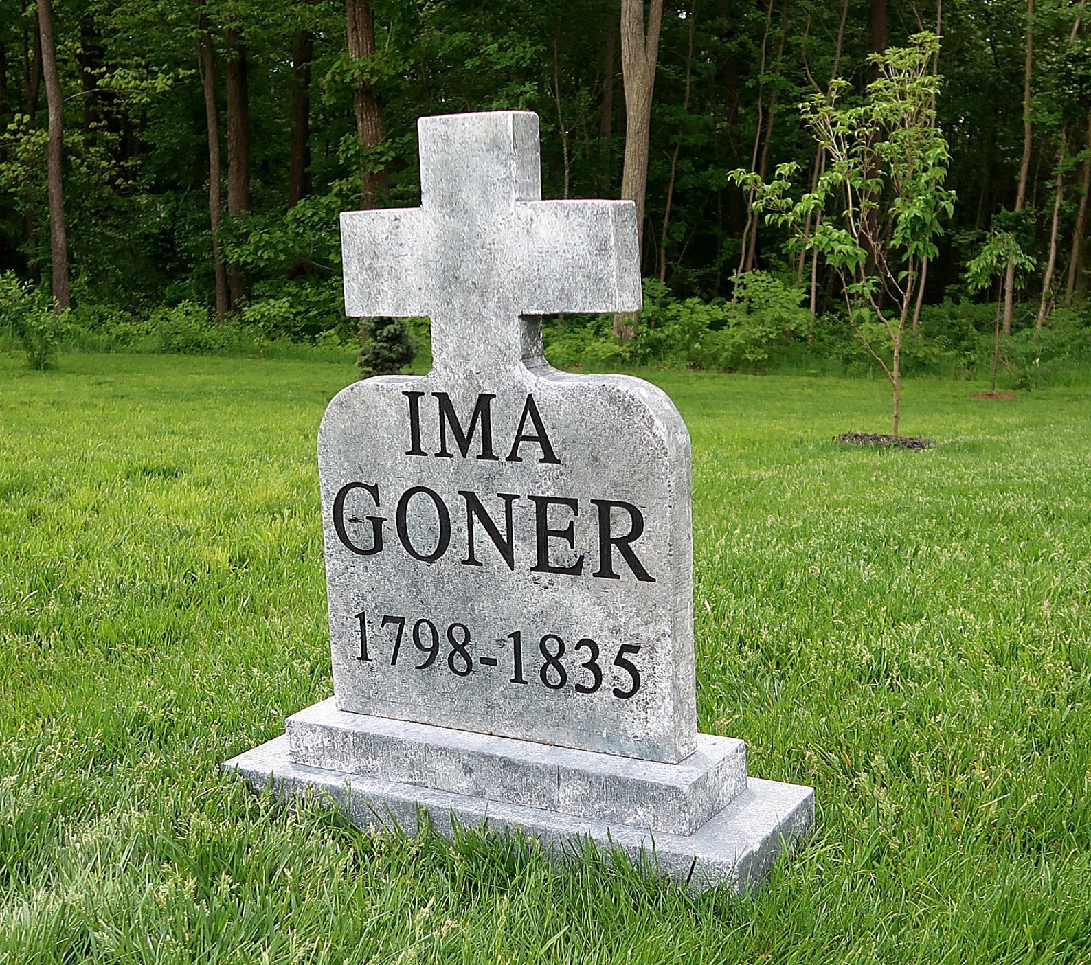 IMA GONER Silly Clever Halloween Tombstone Yard Prop - Etsy