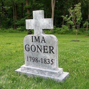 IMA GONER Silly Clever Halloween Tombstone Yard Prop - Etsy