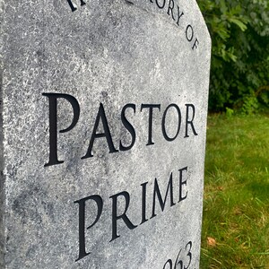 Pastor Prime Halloween Tombstone Yard Prop - Etsy