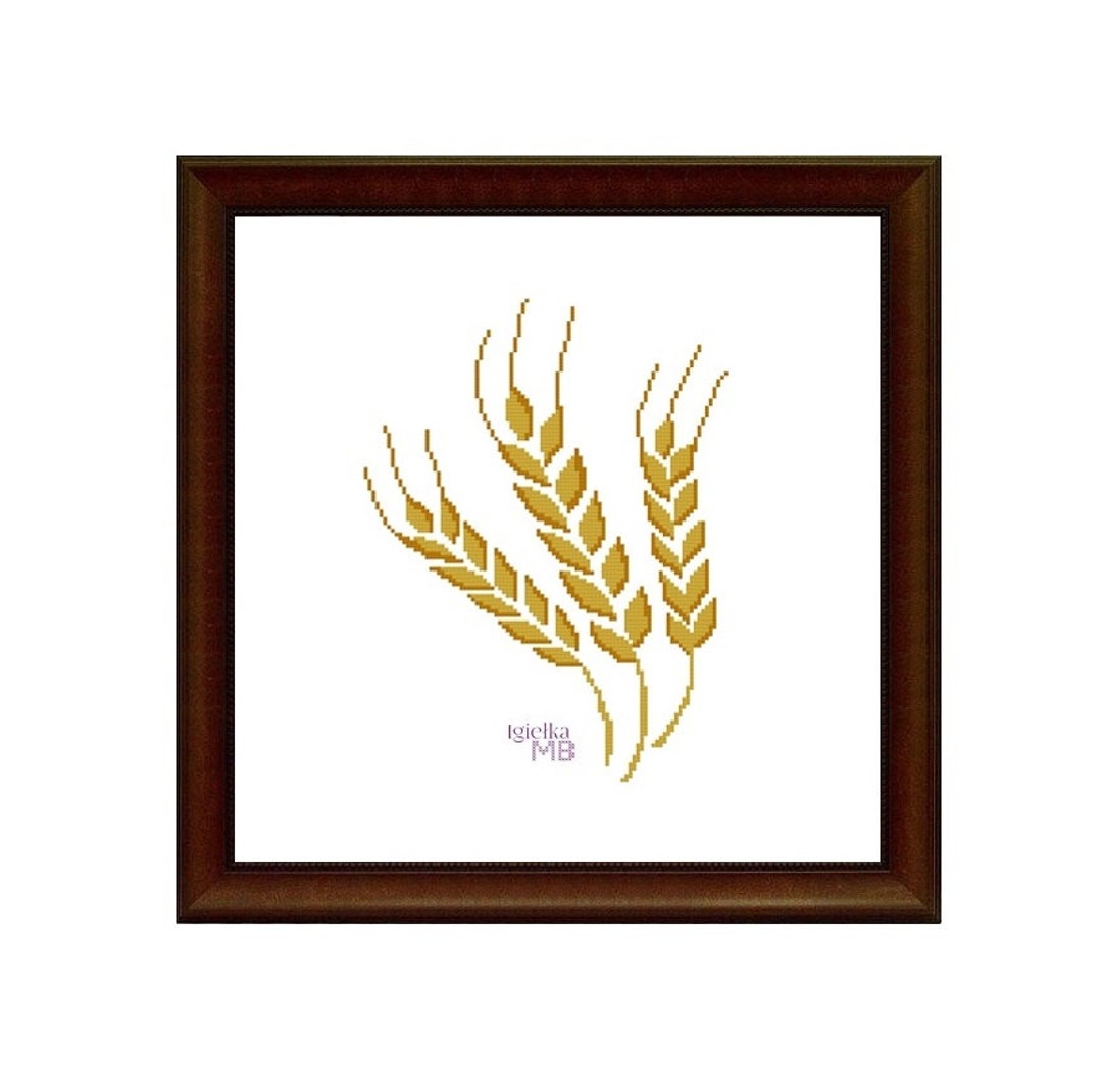 Wheat (2079) Digital Pattern Pdf Cross Stitch Chart Harvest, Summer, Autumn, Thanksgiving, Crops ...