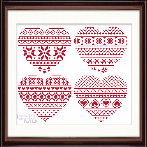 Fair Isle Heart - Etsy