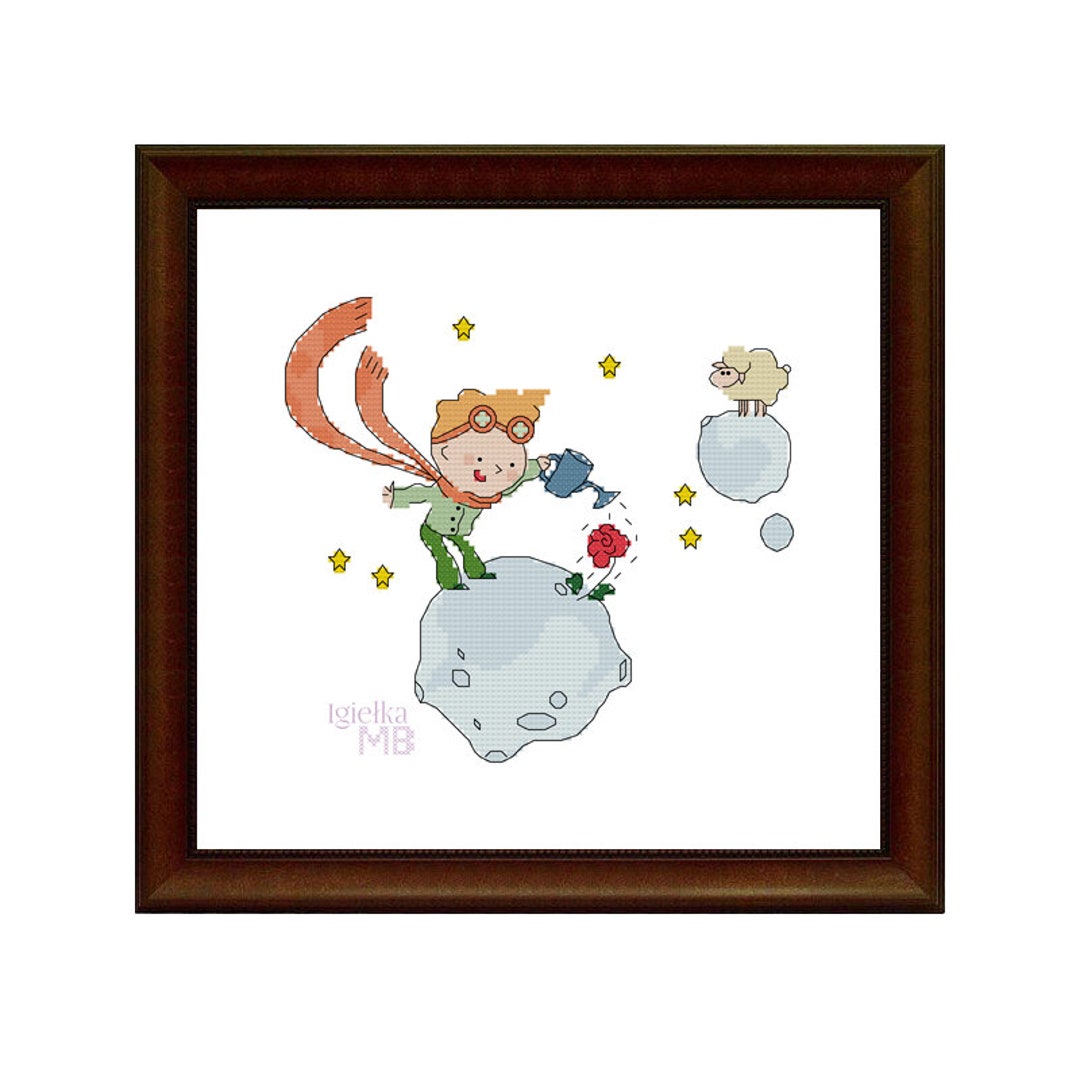 Little Prince 2. (2432) With the Rose Cross Stitch Chart PDF Pattern ...