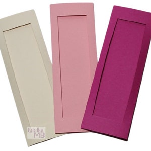 Three Fold Aperture Cards for Cross Stitch Bookmark 2.76 X 8.27 in 7 X ...