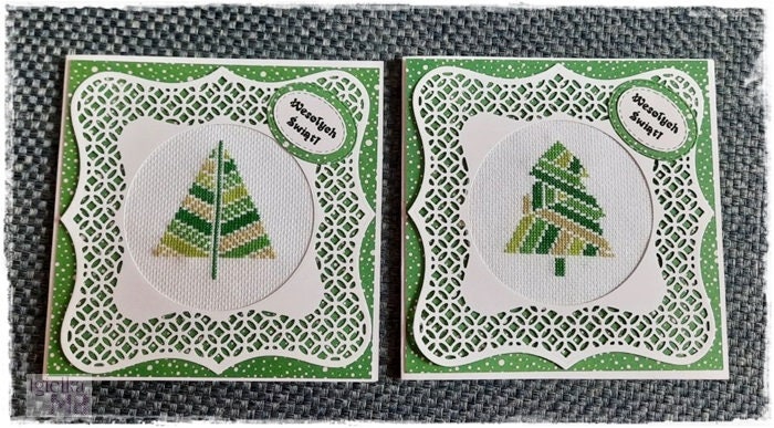 6 Christmas Trees Cross Stitch Chart Pdf Pattern, Christmas, Festive ...